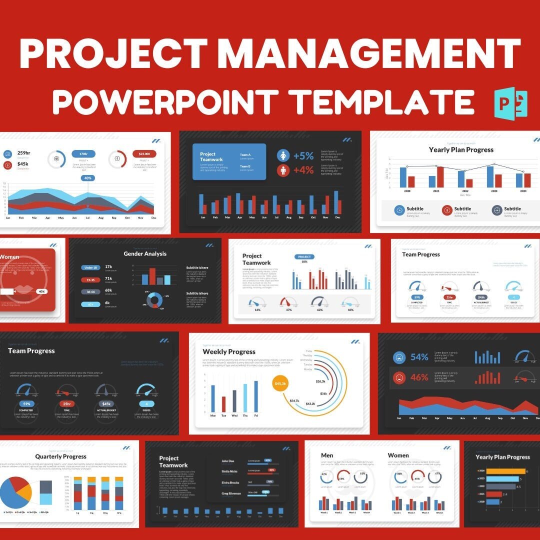 Project Management and Collaboration Powerpoint Presentation Template ...