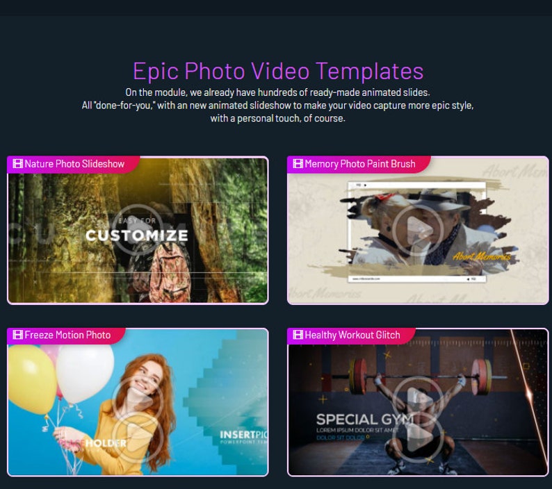 Marketing Video Powerpoint Templates | 18 Modules - Etsy