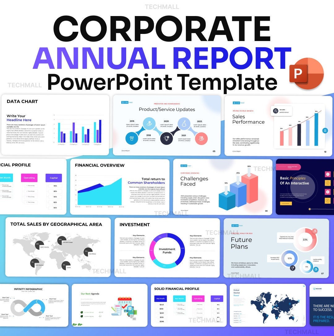 Corporate Annual Report Infographics Powerpoint Presentation Template ...