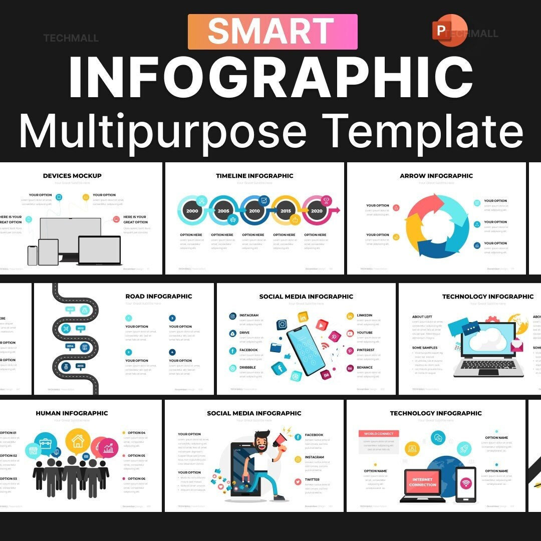 Smart Infographic Multi-purpose Powerpoint Template A Comprehensive and Versatile Presentation ...