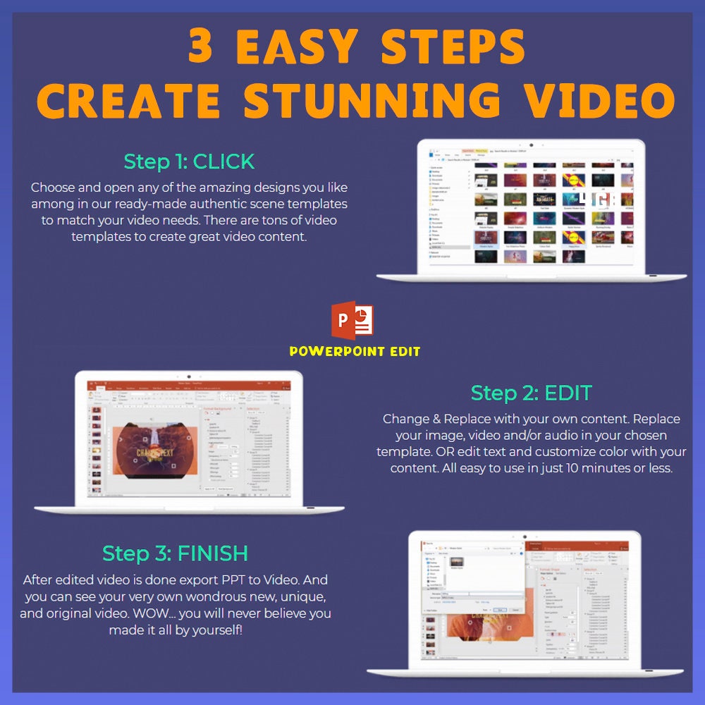 Marketing Video Powerpoint Templates | 18 Modules - Etsy