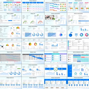 Project Status Report Powerpoint Template: 200+ Slides (PPTX) - Etsy