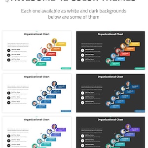 Organizational Chart and Hierarchy Powerpoint Template - Etsy