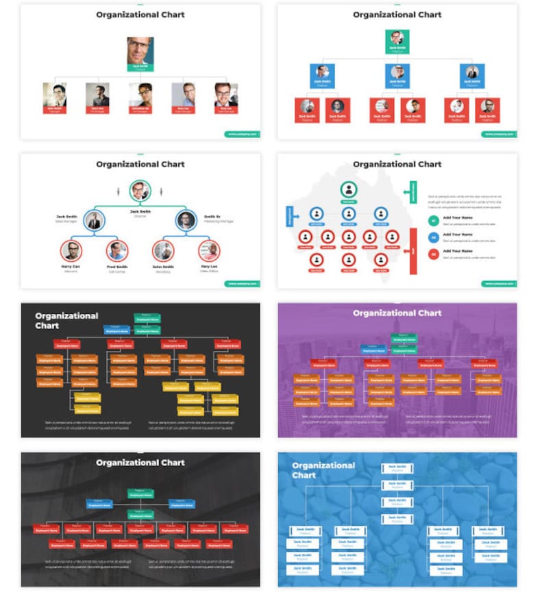 Organizational Chart and Hierarchy Powerpoint Template - Etsy
