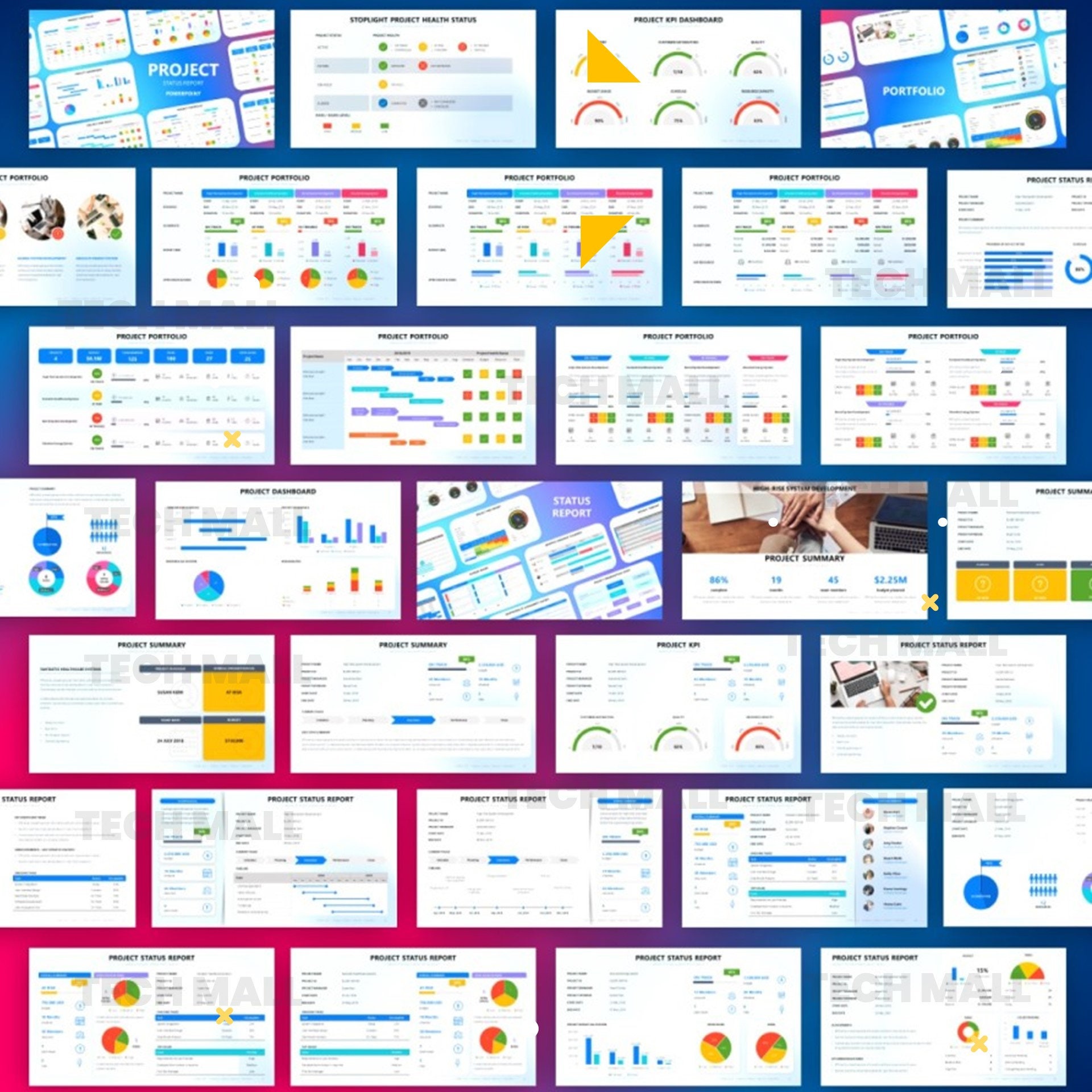 Professional Project Status Report Powerpoint Template With Editable ...