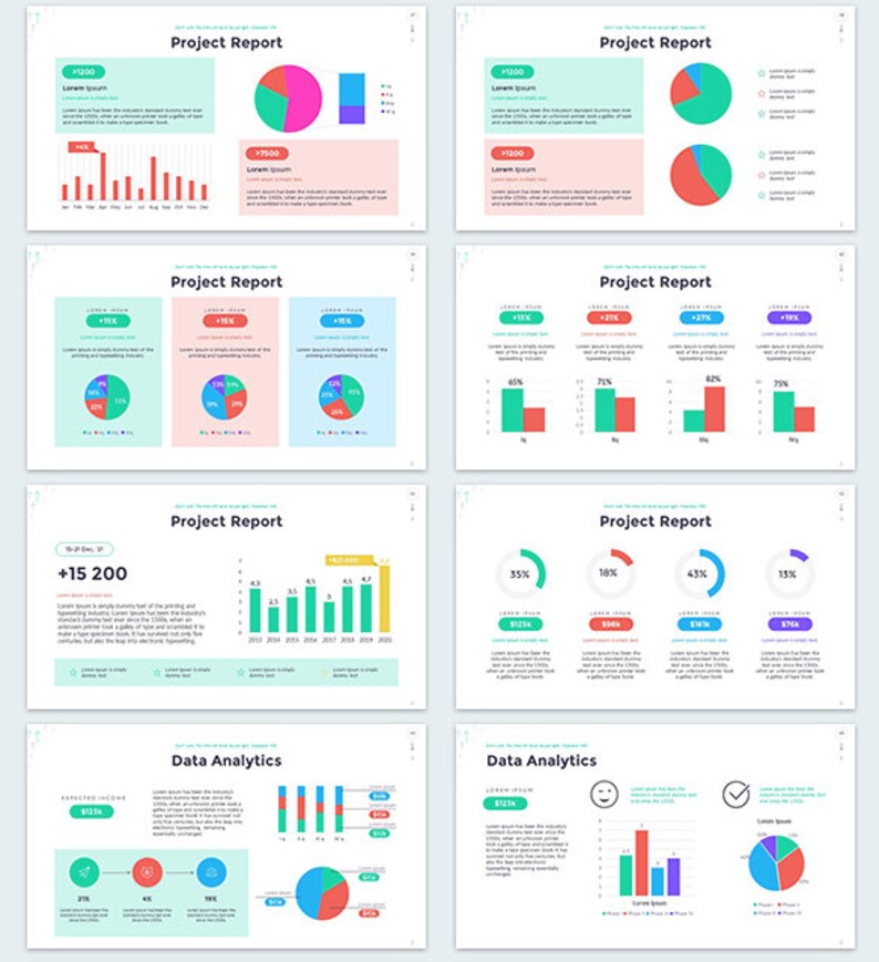 Professional Project Report Powerpoint Presentation Template: Impress ...
