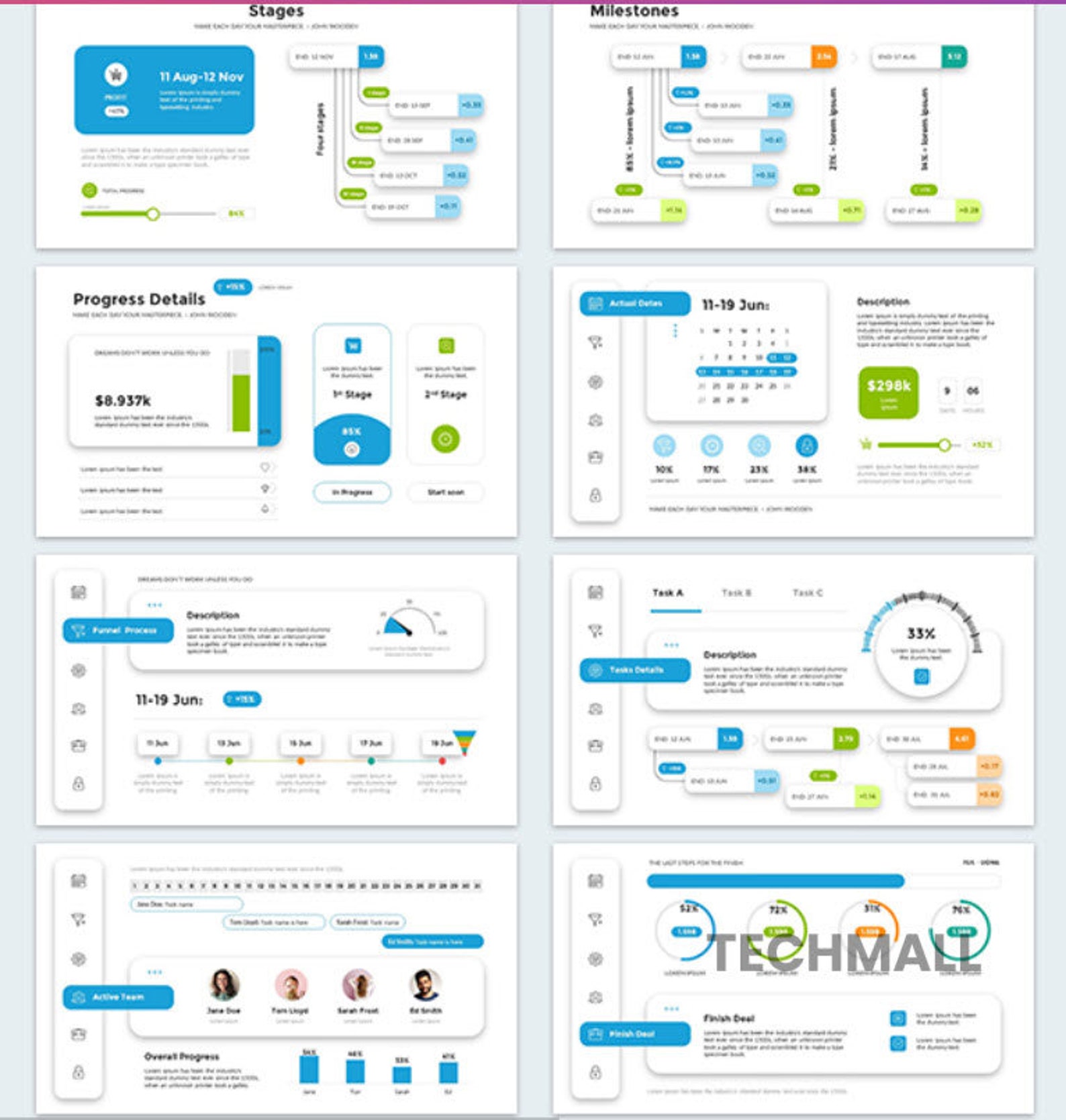 Data Driven UI Dashboards Powerpoint Presentation Template - Etsy
