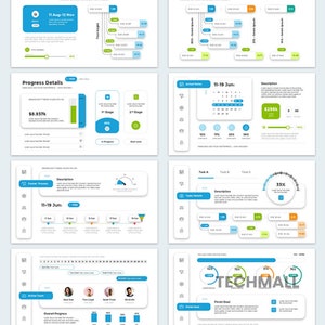 Data Driven UI Dashboards Powerpoint Presentation Template - Etsy