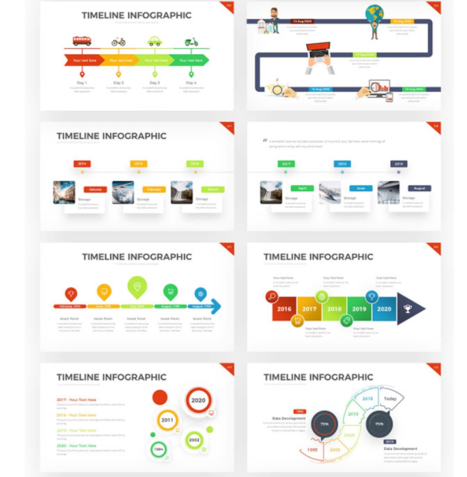 Project Timeline Powerpoint Presentation Template Fully Editable - Etsy