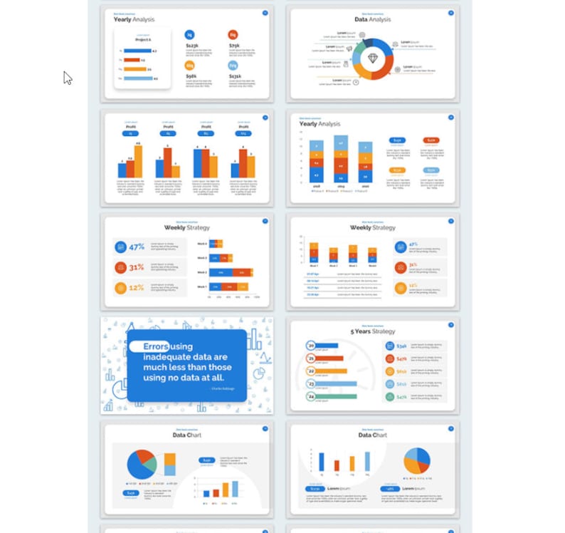 Data Statistics Powerpoint Presentation Template: Impress Your Audience ...