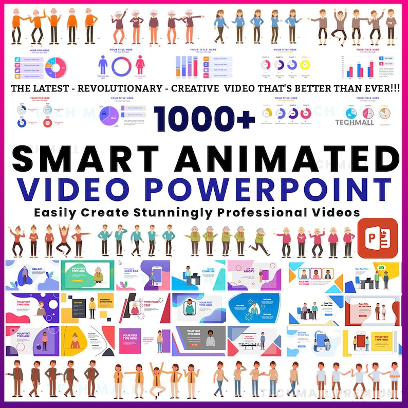 Smart Animated Professional Video Powerpoint Template | Easy Edit - Etsy
