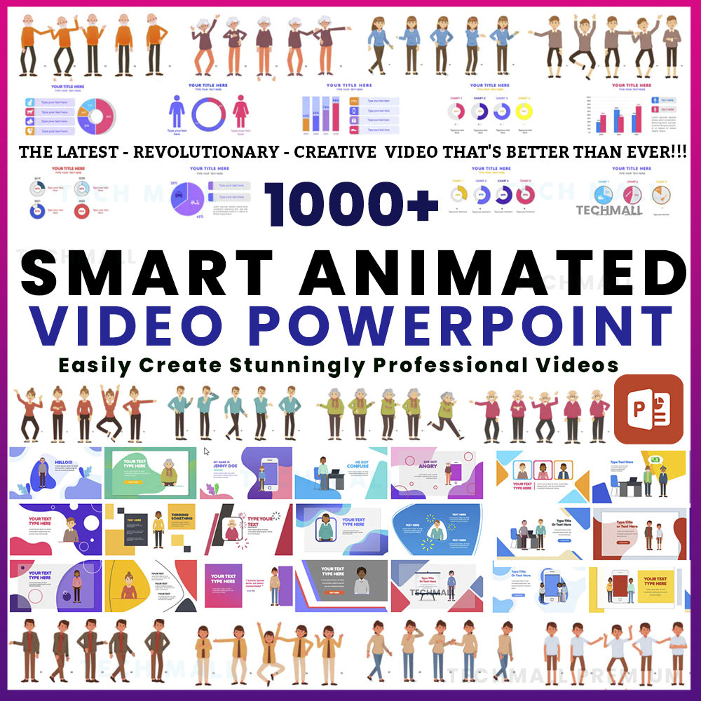 Smart Animated Professional Video Powerpoint Template | Easy Edit - Etsy