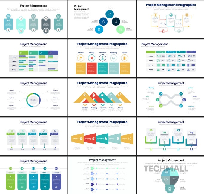 Project Management Infographics Powerpoint Presentation - Etsy