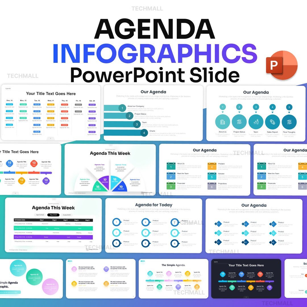 Agenda Infographics Powerpoint Presentation Template Easy Edit Colorful ...