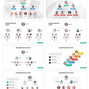Organizational Chart and Hierarchy Powerpoint Template - Etsy