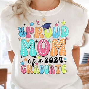 Proud Mom Graduate 2024 Png, Graduate Proud Dad Png, Senior Family Png ...