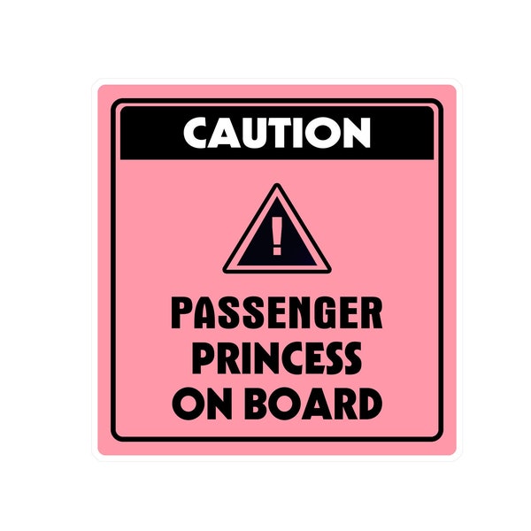 Passenger Princess Decal - Etsy