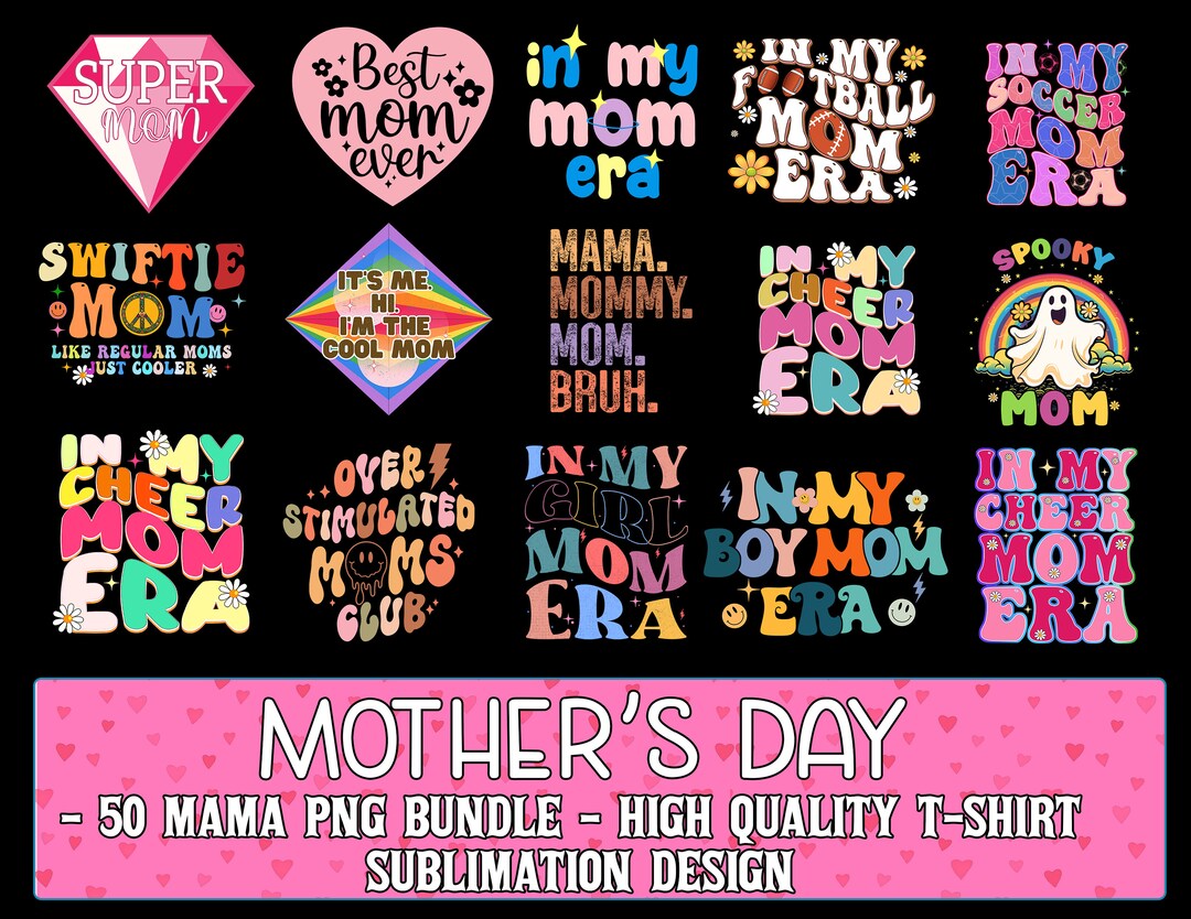 50 Bundle Pngs Mama Bright Mom Era, Mama Doodle Png, Mama Png Design ...