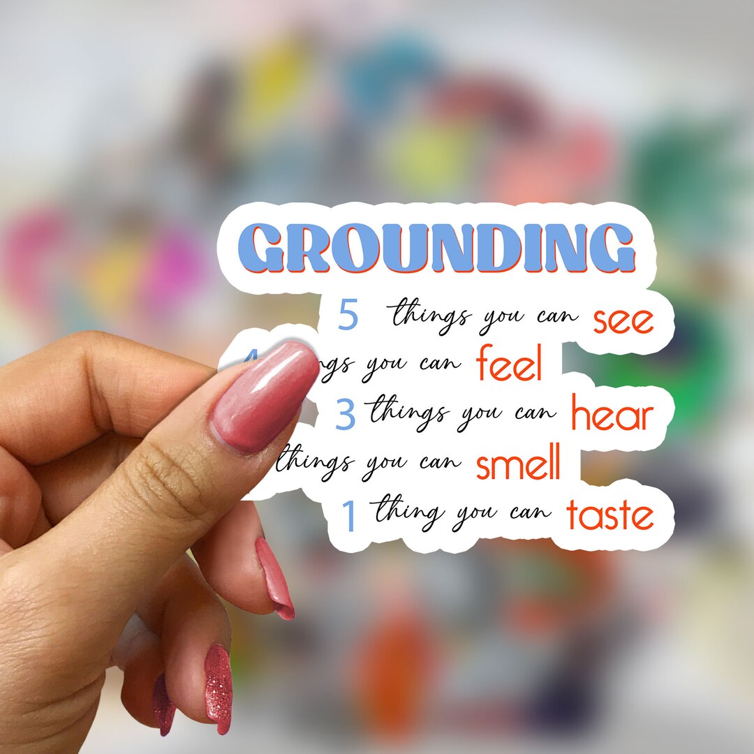 54321 Grounding Technique Sticker Funny Kamar Quote Therapy - Etsy