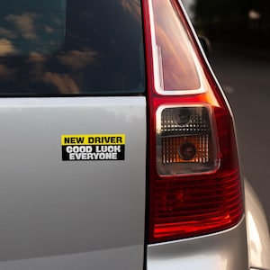 Funny New Driver Car Decal: Weatherproof Vinyl Bumper Sticker - Etsy