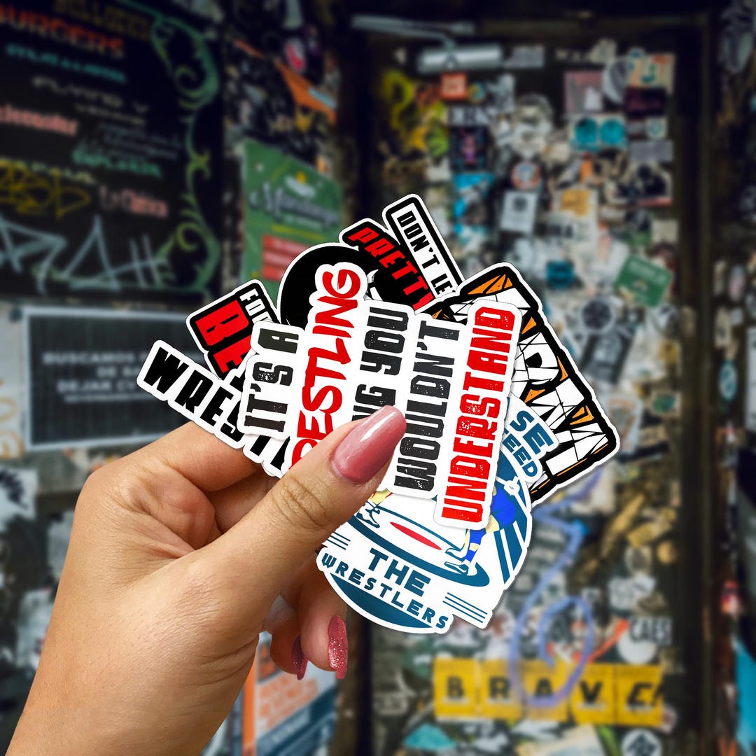 Wrestling Stickers: MMA Legends, Skills Decals - 10 Pcs - Etsy