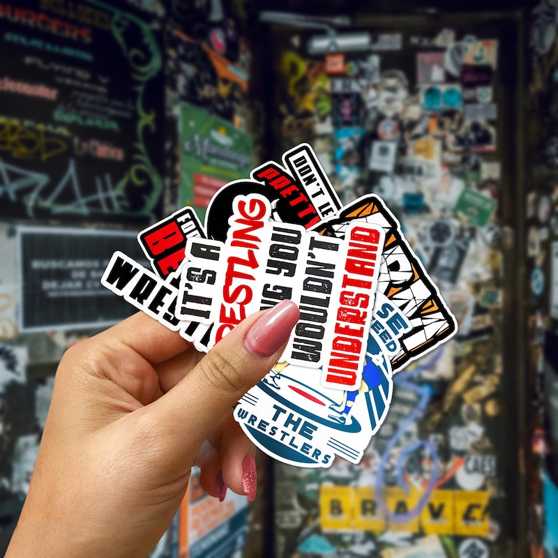 Wrestling Stickers - Etsy
