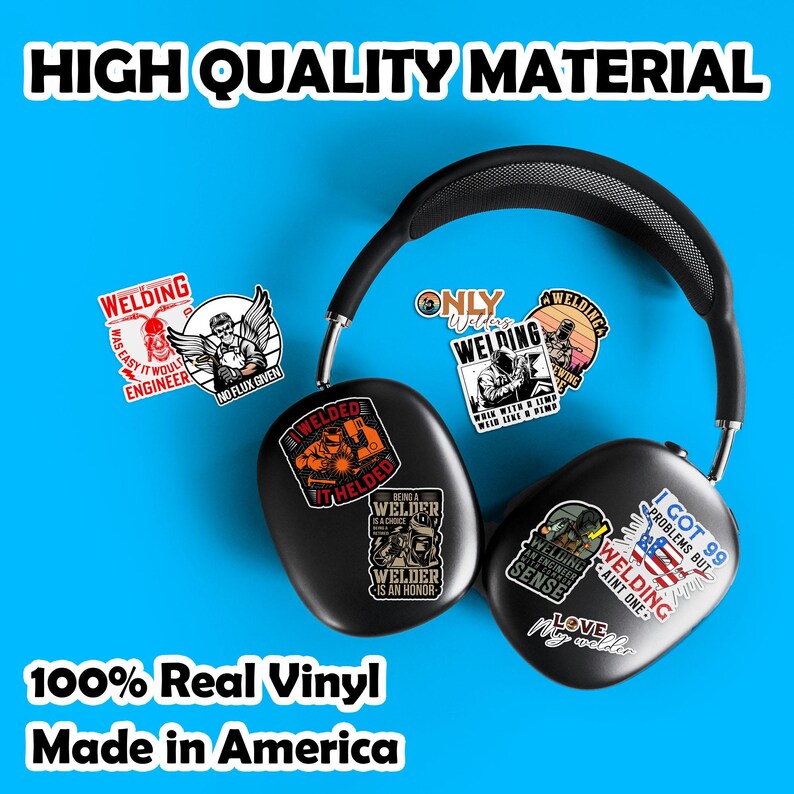 Welder Hard Hat Stickers: Blue Collar Welding Decals - Pack of 10 - Etsy