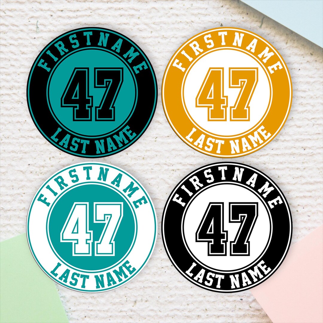 Custom Baseball Bat Knob Sticker: Personalized Name & Number Sticker ...