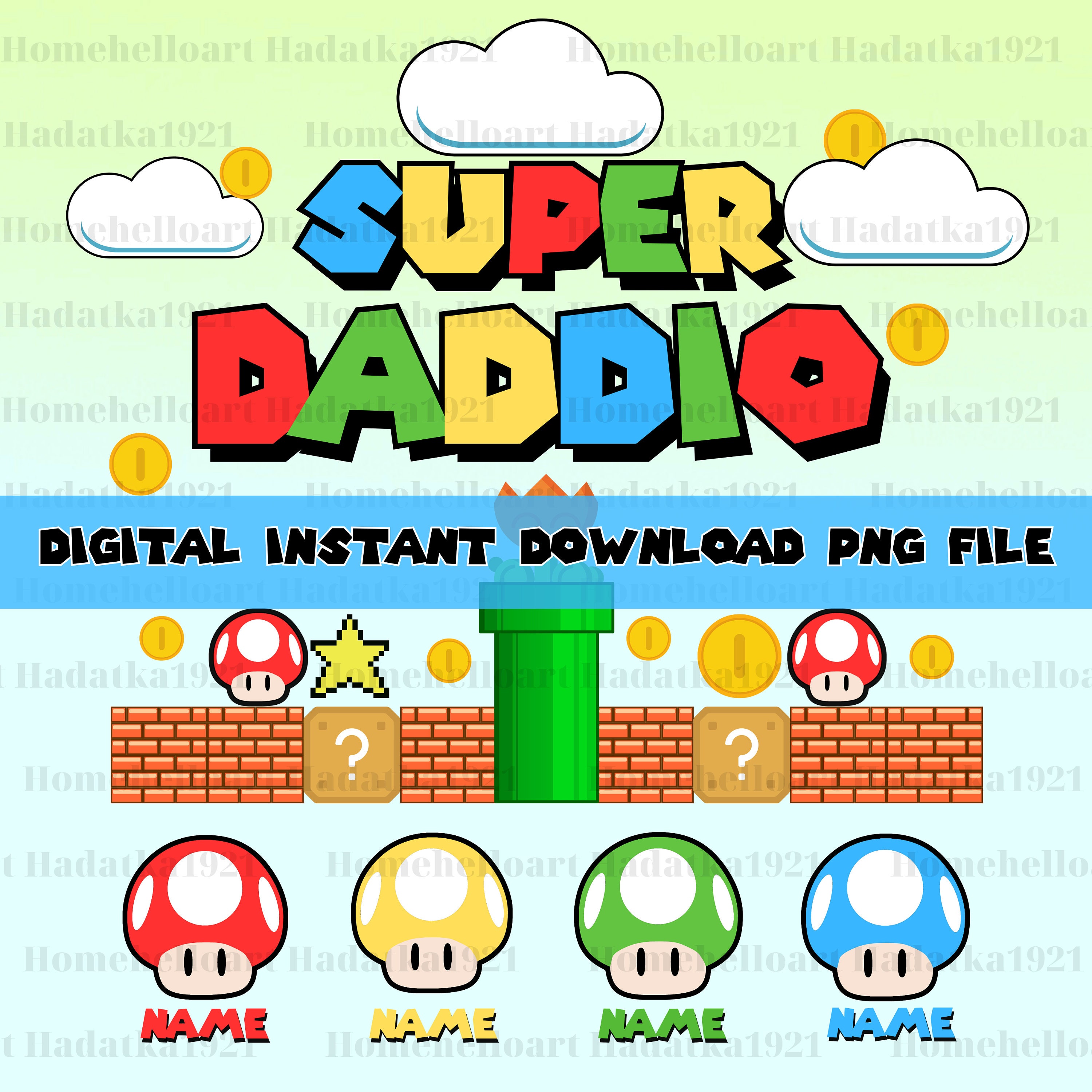 Personalized Super Daddio PNG Digital File PNG Instant - Etsy