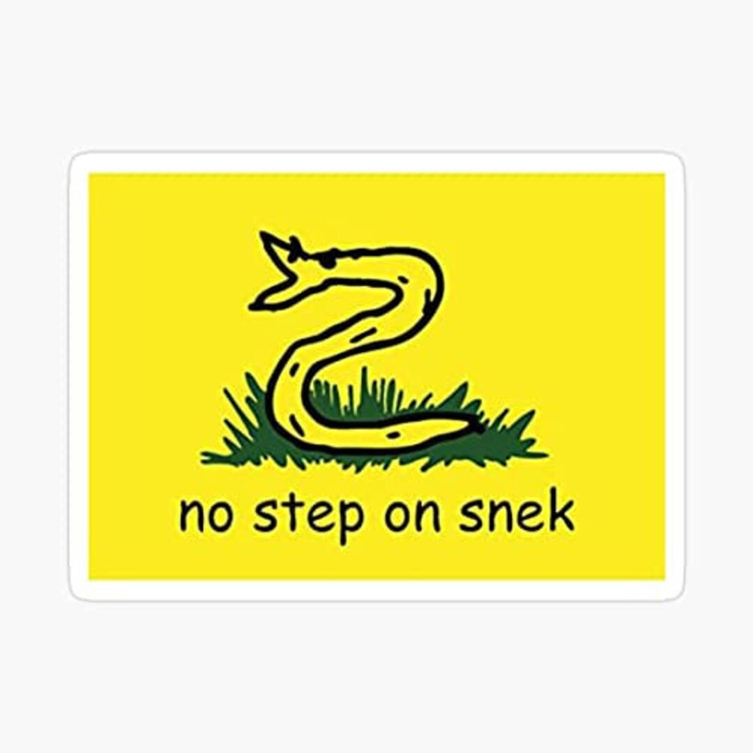 No Step on Snek Bumper Sticker Stickervinyl Waterproof Sticker - Etsy
