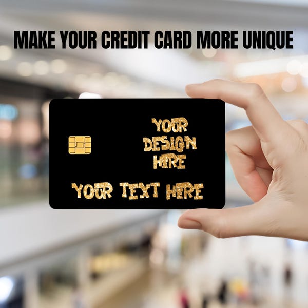 Custom Credit Card Skins - Etsy