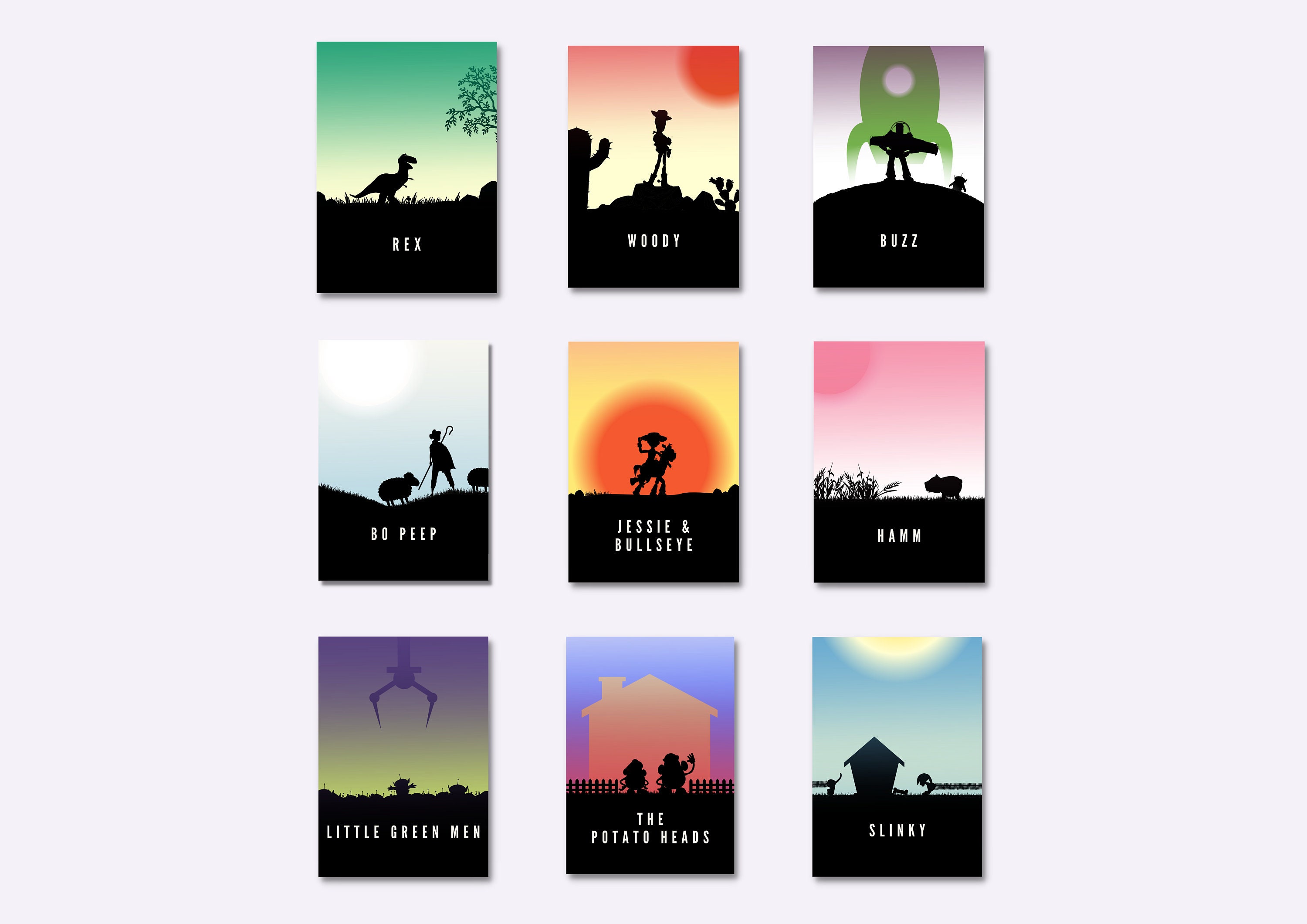 Collection of Toy Story Prints Art Child's Kids Bedroom Playroom - Etsy