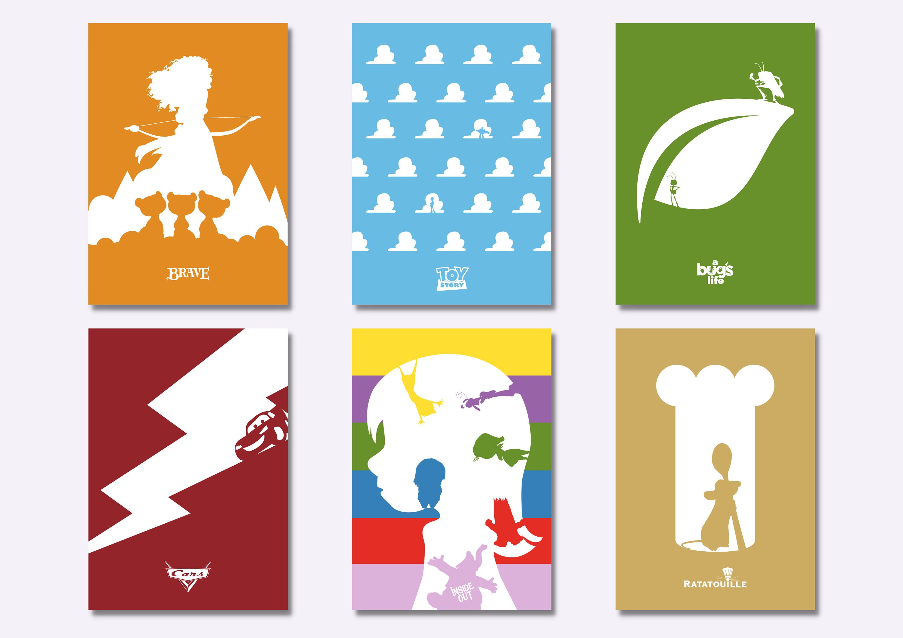 Collection of Pixar Prints Art Child's Kids Bedroom Playroom - Etsy UK