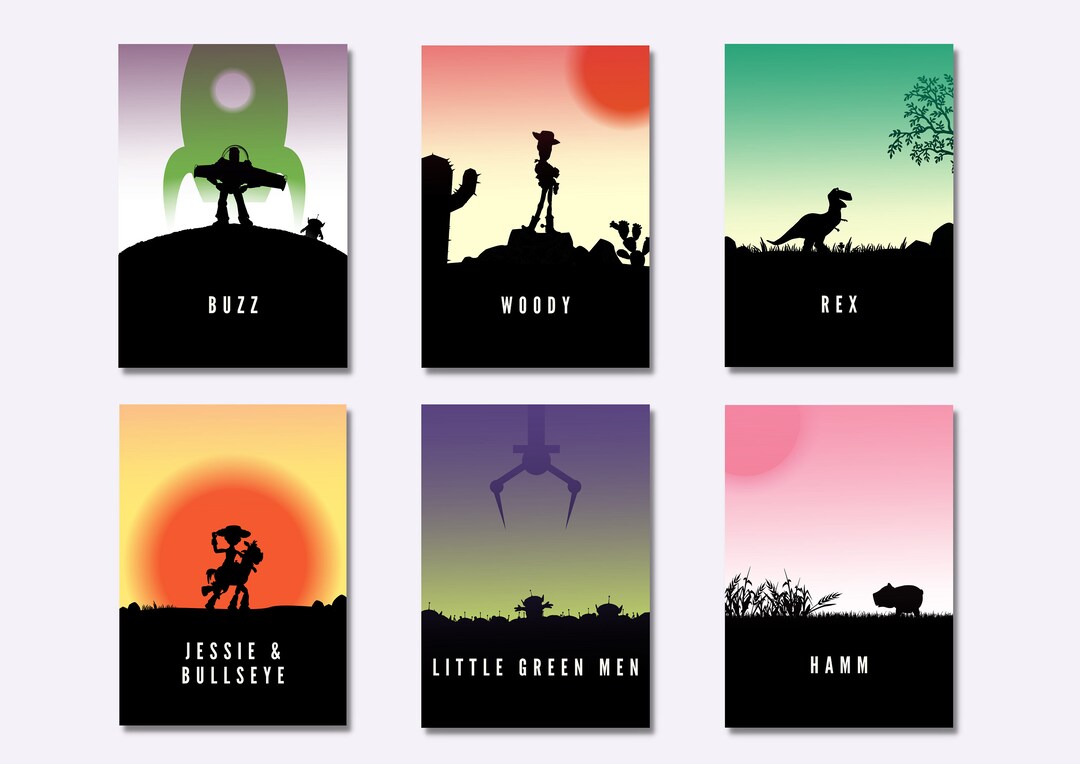 Collection of Toy Story Prints Art Child's Kids Bedroom Playroom - Etsy