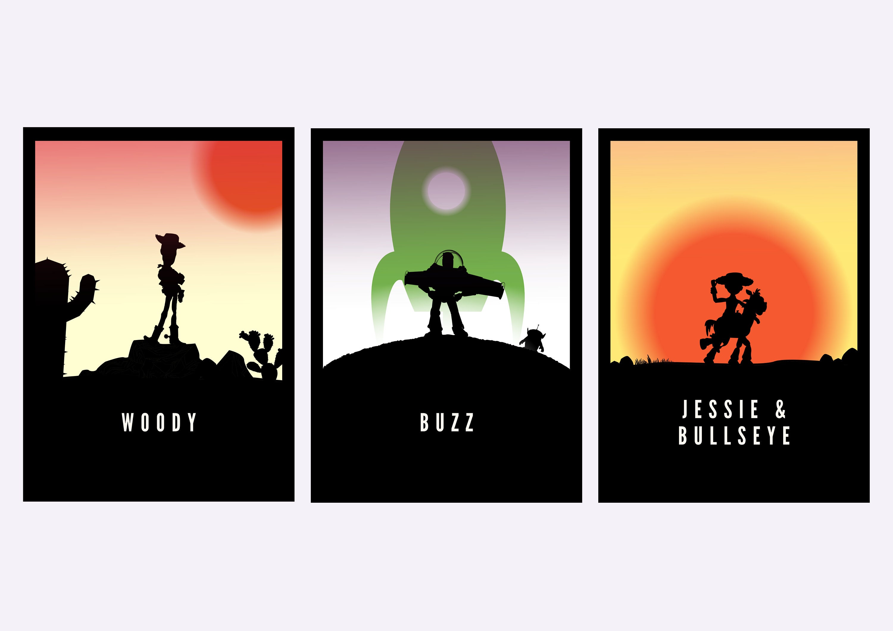Collection of Toy Story Prints Art Child's Kids Bedroom - Etsy