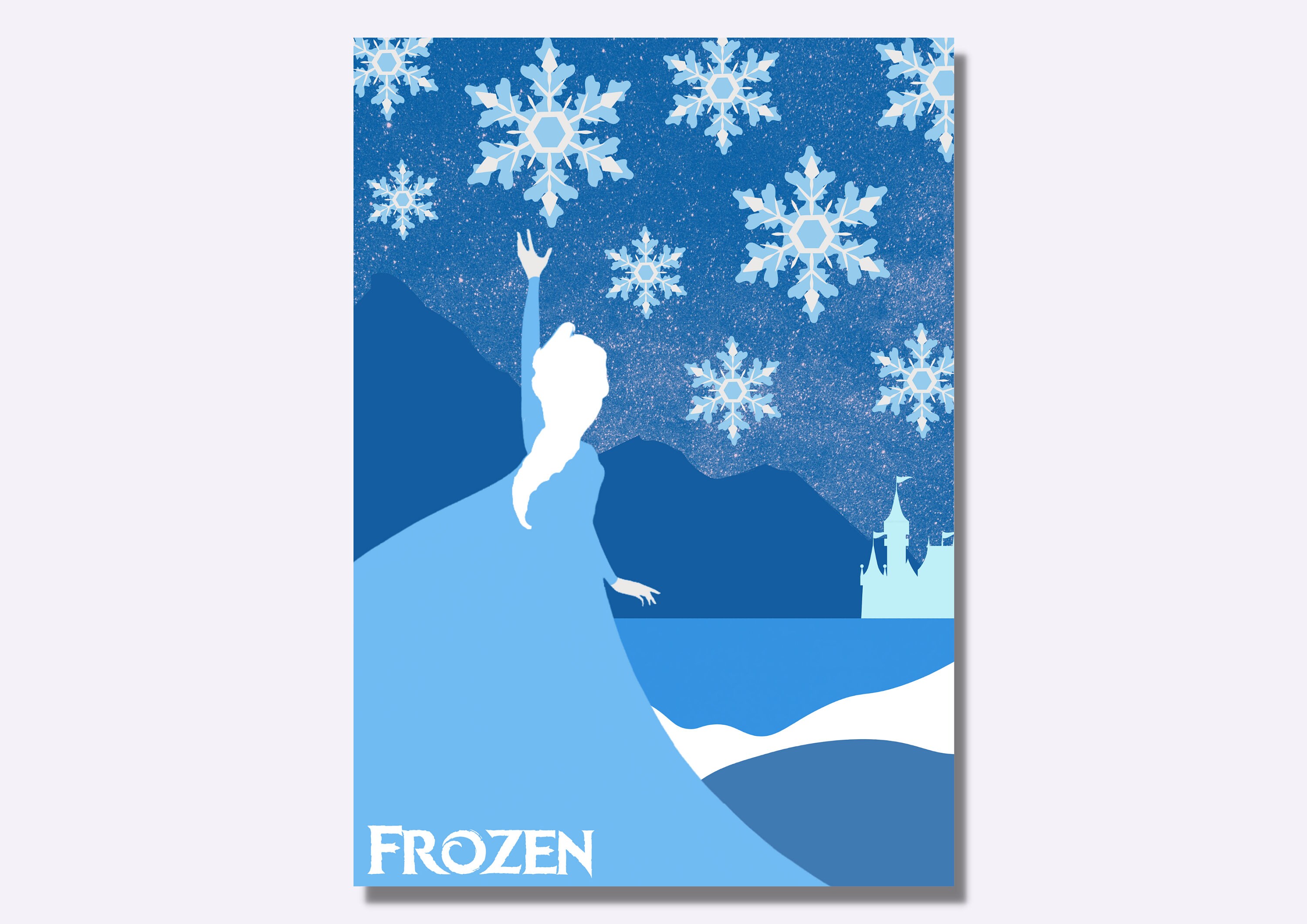 Collection of 3 Disney Pixar Artwork Prints Frozen Wall-e up - Etsy UK
