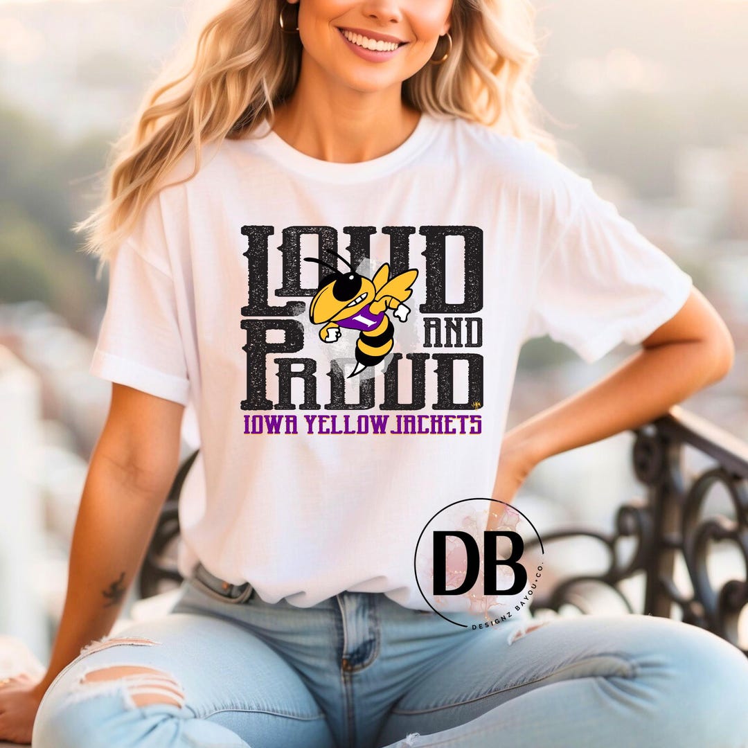 Loud and Proud Yellowjackets Shirts, School Spirit, Yellowjackets - Etsy