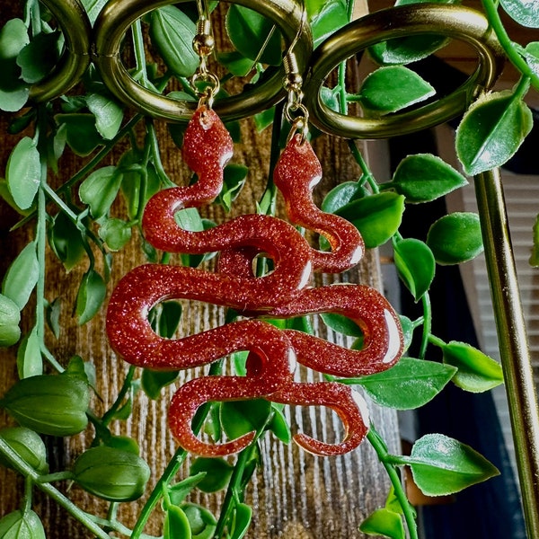 Snake Earrings - Etsy