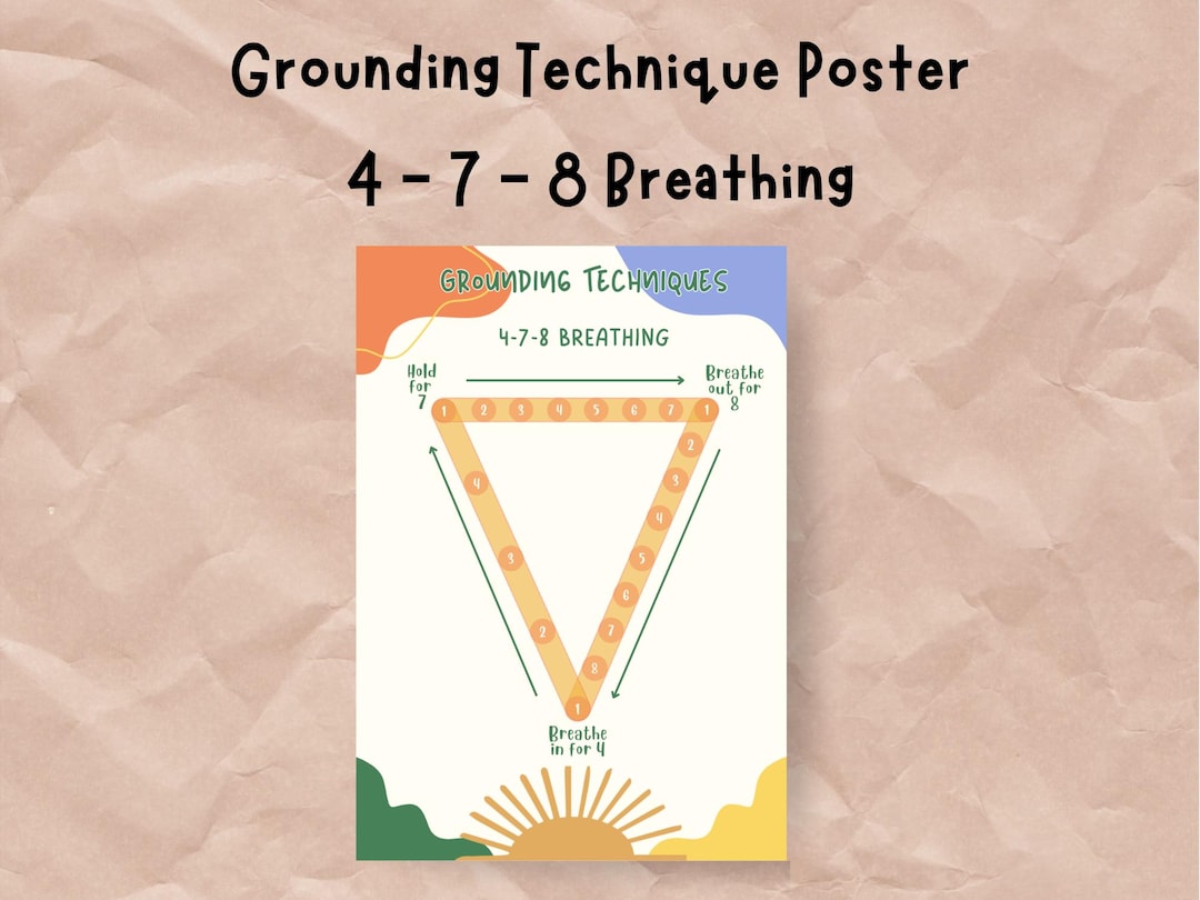 4-7-8 Breathing Technique Poster | Calm Corner Classroom Printable ...