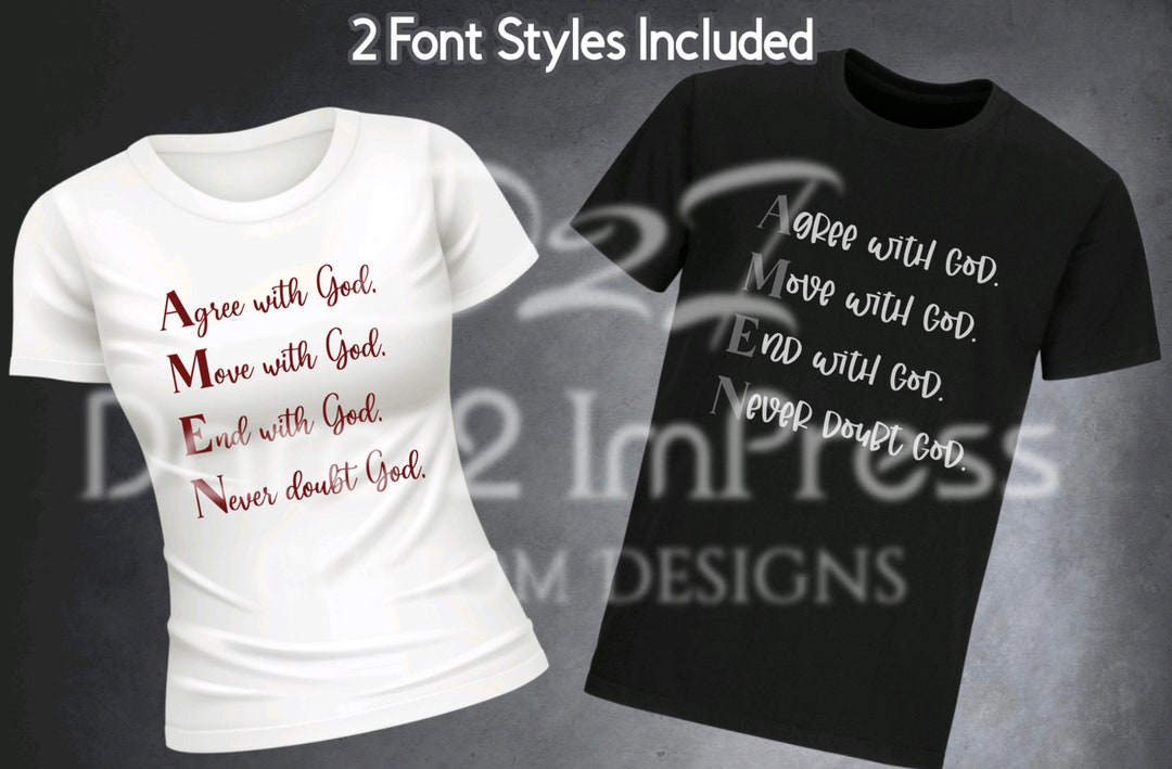 Faith. God. Amen. Trust God. SVG, PNG Digital Design. Instant Download ...