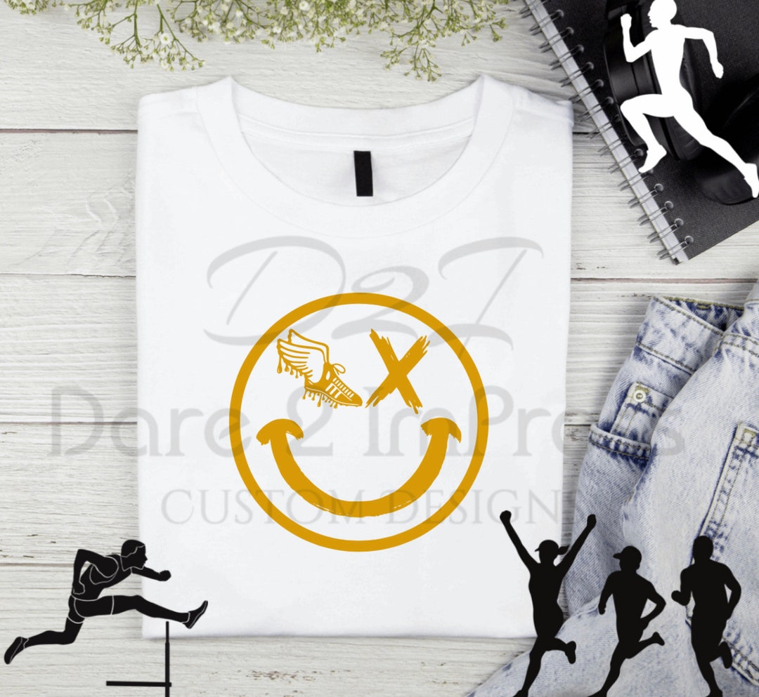 Track Drip. Track. Sports Smiley 2 Styles. SVG PNG Digital - Etsy
