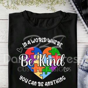 Autism Awareness. Be Kind. Autism Puzzle. Autism SVG. SVG, PNG Digital ...