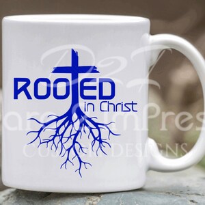 Rooted in Christ. Faith. SVG, PNG Digital File. Instant Download. - Etsy