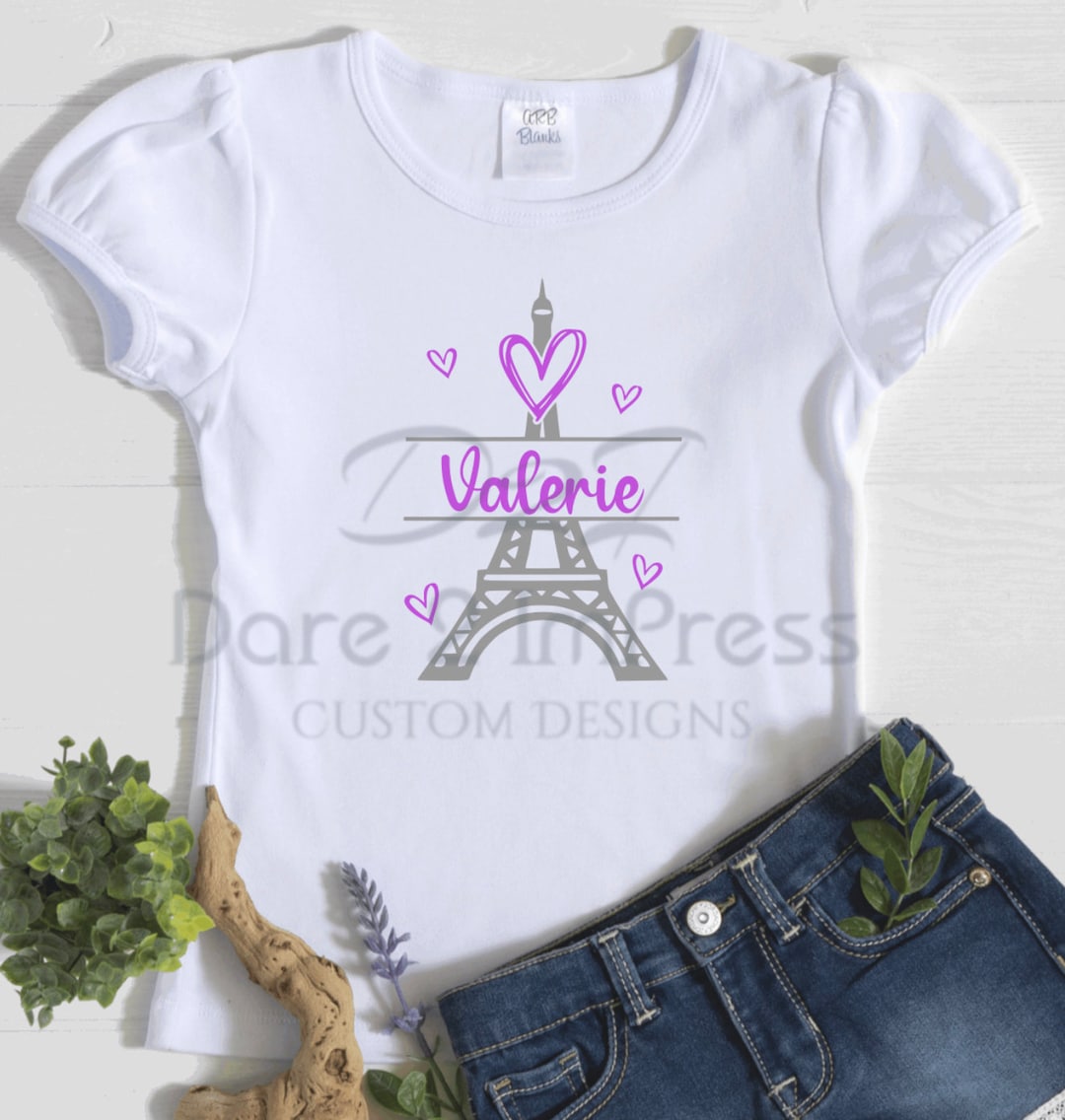 Eiffel Tower Monogram SVG PNG: Parisian Hearts Design (digital Download ...