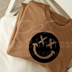 Smiley X (2 Styles Included). Smiley. Smile. SVG, PNG Digital File ...