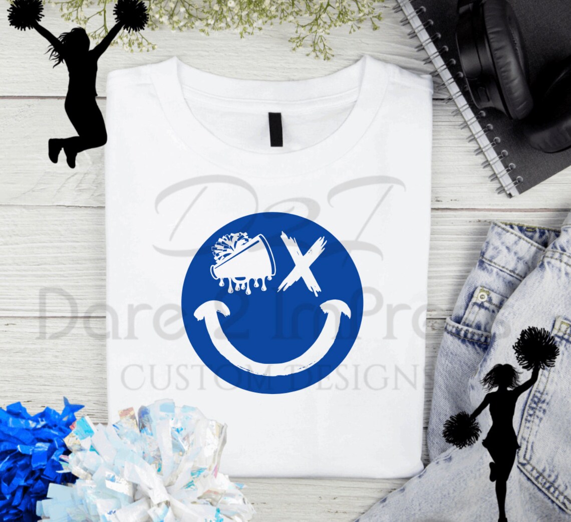 Cheer Smiley. Team Spirit. Cheer 2 Styles. SVG PNG Digital - Etsy