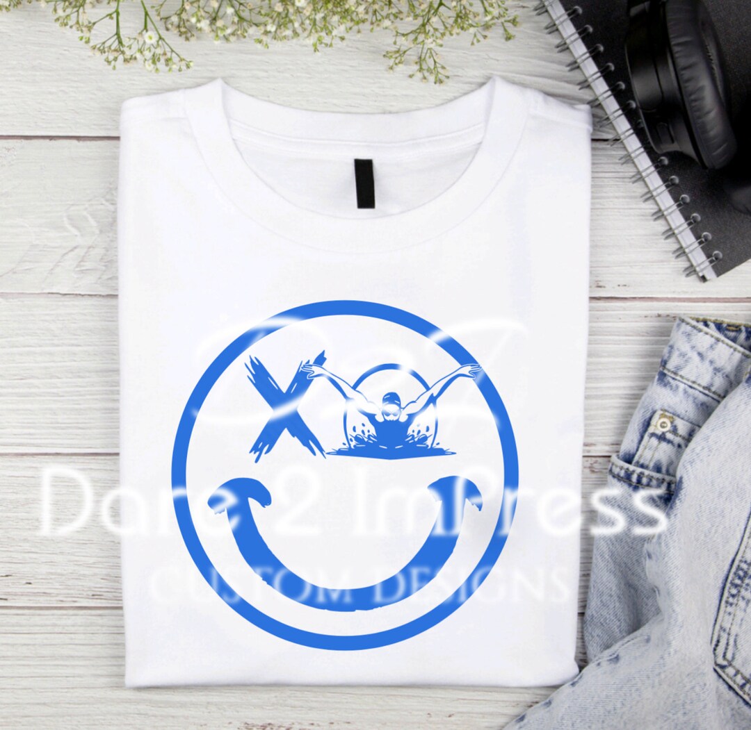 Swim Smiley. Smiley. Swimming. Sports Smiley. 4 Styles Included! SVG ...
