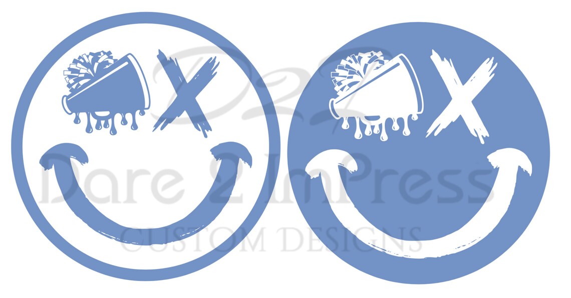 Cheer Smiley. Team Spirit. Cheer 2 Styles. SVG PNG Digital - Etsy