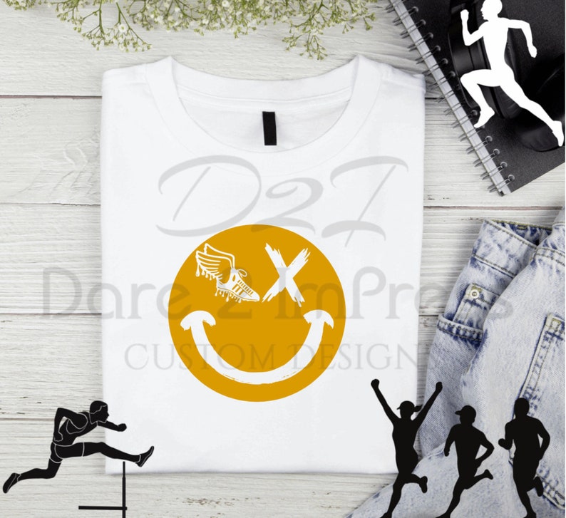 Track Drip. Track. Sports Smiley 2 Styles. SVG PNG Digital - Etsy