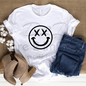 Smiley X (2 Styles Included). Smiley. Smile. SVG, PNG Digital File ...